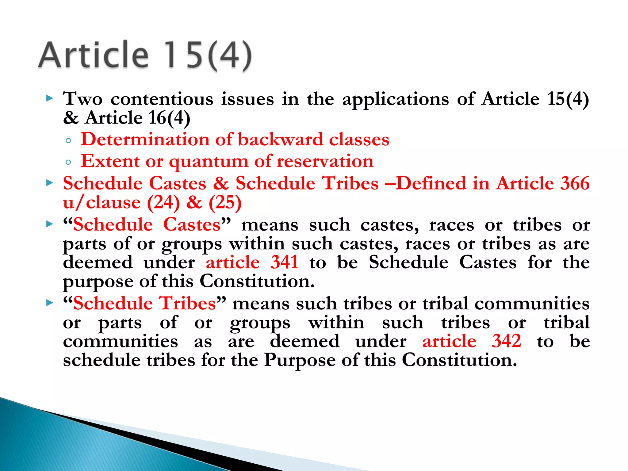 Article 15 of Indian constitution | PPT | Hinduism | Religion ...