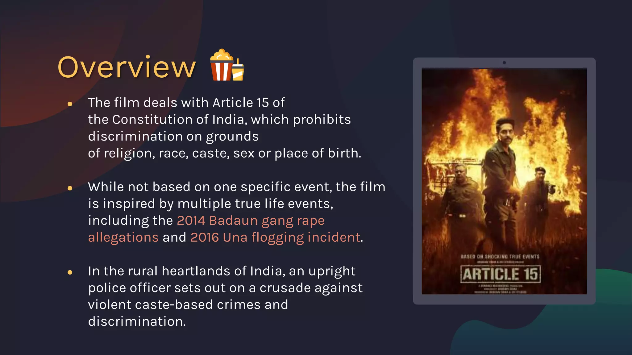 Article 15 MOVIE REVIEW PPT | PPTX
