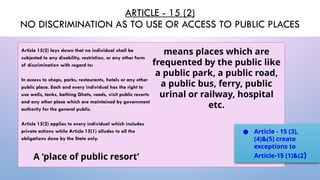 ARTICLE 15-4RTH SEM (1).pptx law ppt, consti | PPT