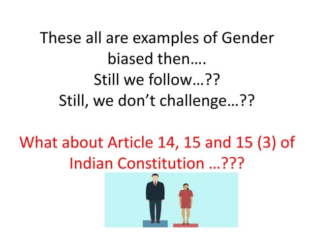 DO we really need Article 15(3) of the Indian Constitution | PPT