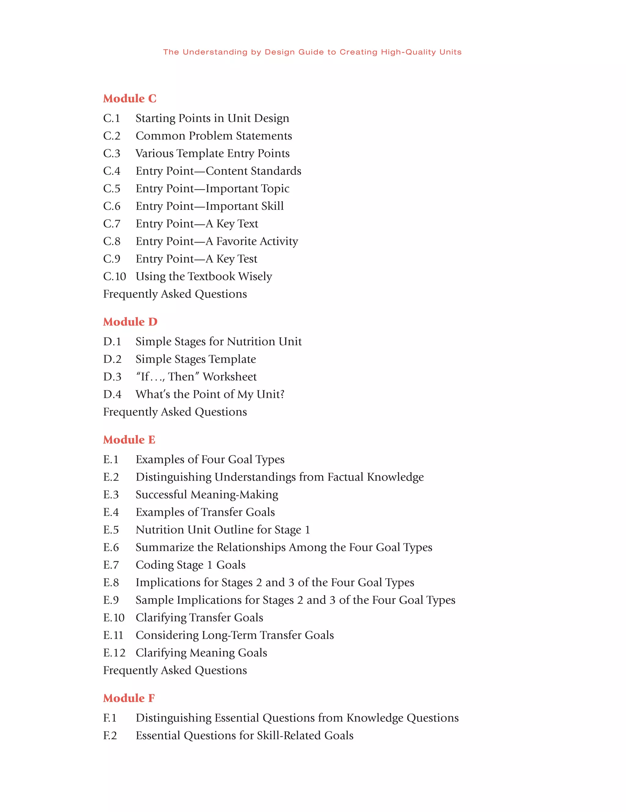 The Understanding by Design Guide to Creating high-quality units forms ...