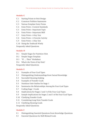 The Understanding by Design Guide to Creating high-quality units forms ...