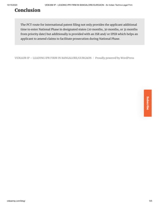 Article 19 PCT Vdeaim IP | PDF