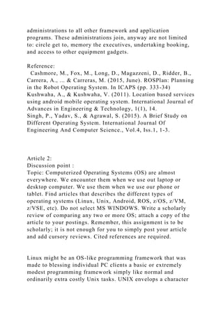 Article 1Discussion point Topic Computerized Operating Syst.docx