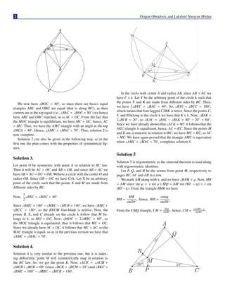 Different Ways of Solving a Geometric Task | PDF