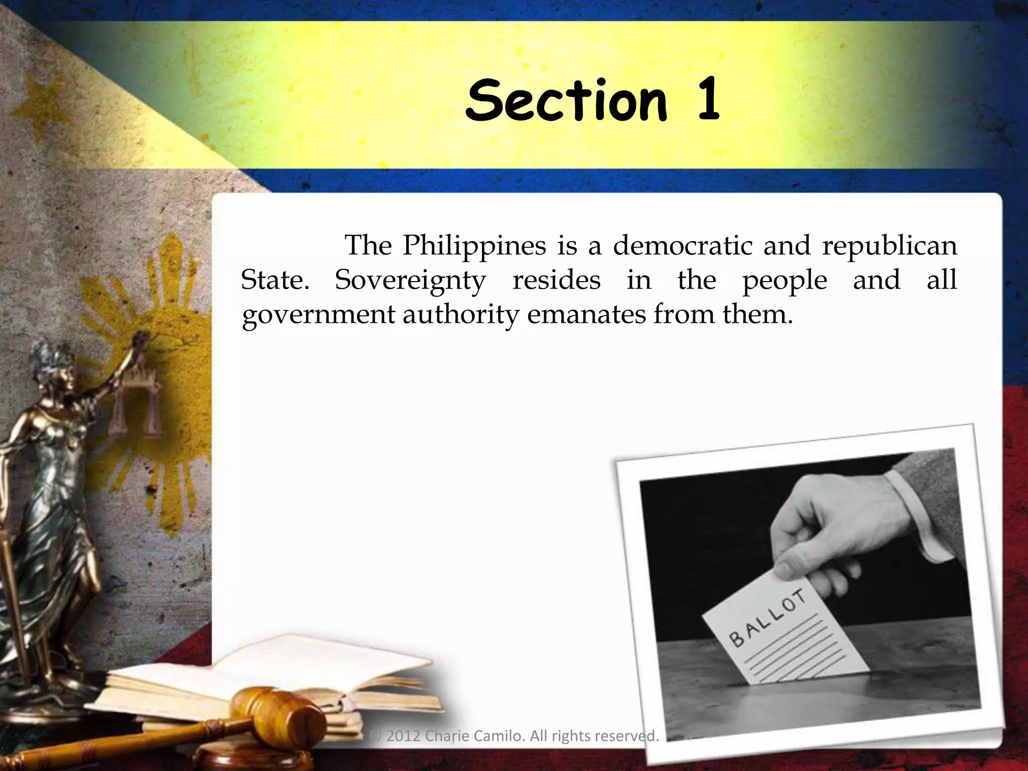 Philippine Constitution 1987 (Article 2) | PPTX