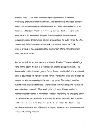 Drama: Engaging All Learning Styles | PDF