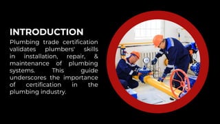 Plumbing Trade Certification: Pathway to Job Readiness and Industry ...