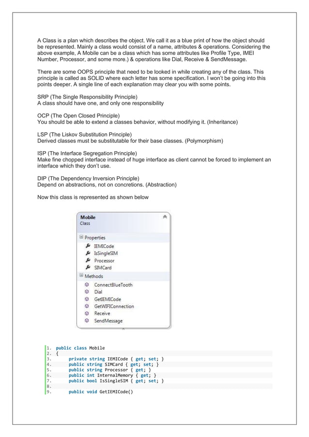 Object Oriented Programming With Real-World Scenario | PDF
