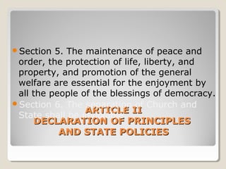 Article 2 constitution of the philippines | PPT