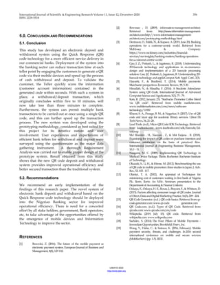 Development of Electronic Bank Deposi and Withdrawal System Using Quick Response Code Technology ...