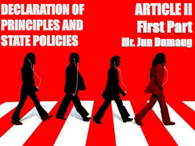 ARTICLE 2: FIRST PART, 1987 PHILIPPINE CONSTITUTION | PPTX