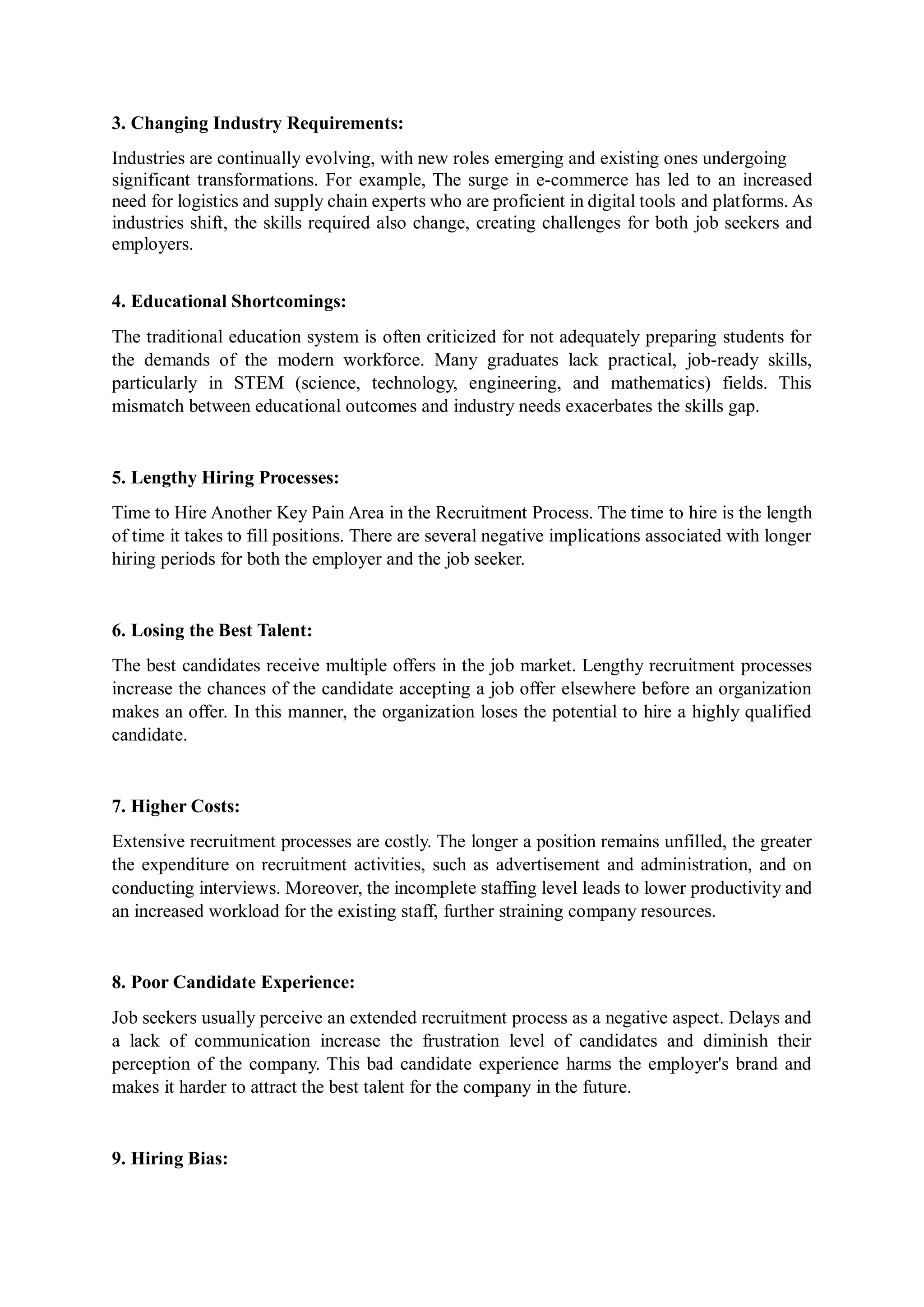 Employment Hiring issues in The Modern Workforce. | PDF