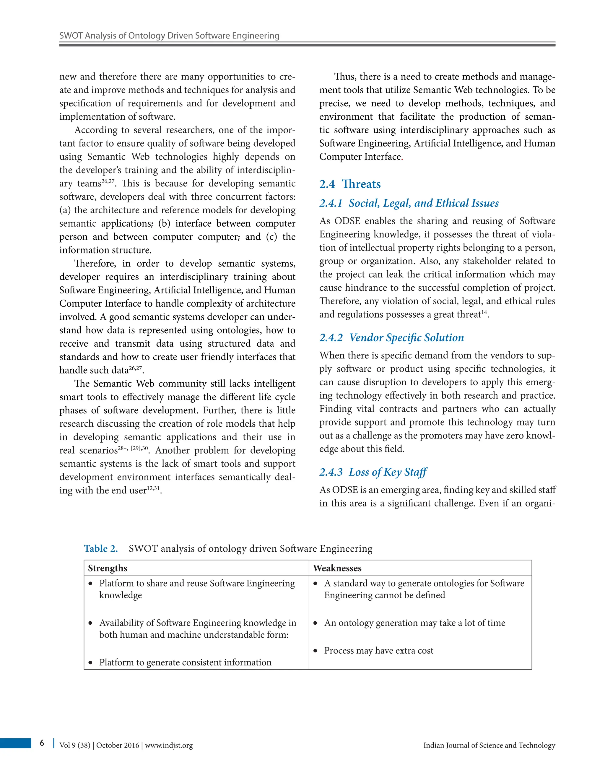 Article32 SWOT ANALYSIS OF ONTOLOGY DRIVEN SOFTWARE ENGINEERING | PDF