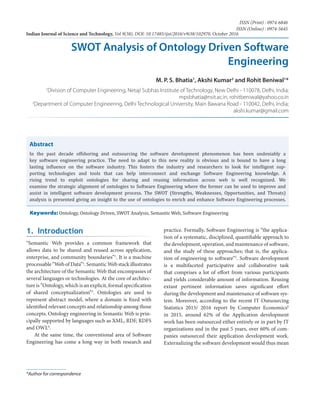 Article32 SWOT ANALYSIS OF ONTOLOGY DRIVEN SOFTWARE ENGINEERING | PDF