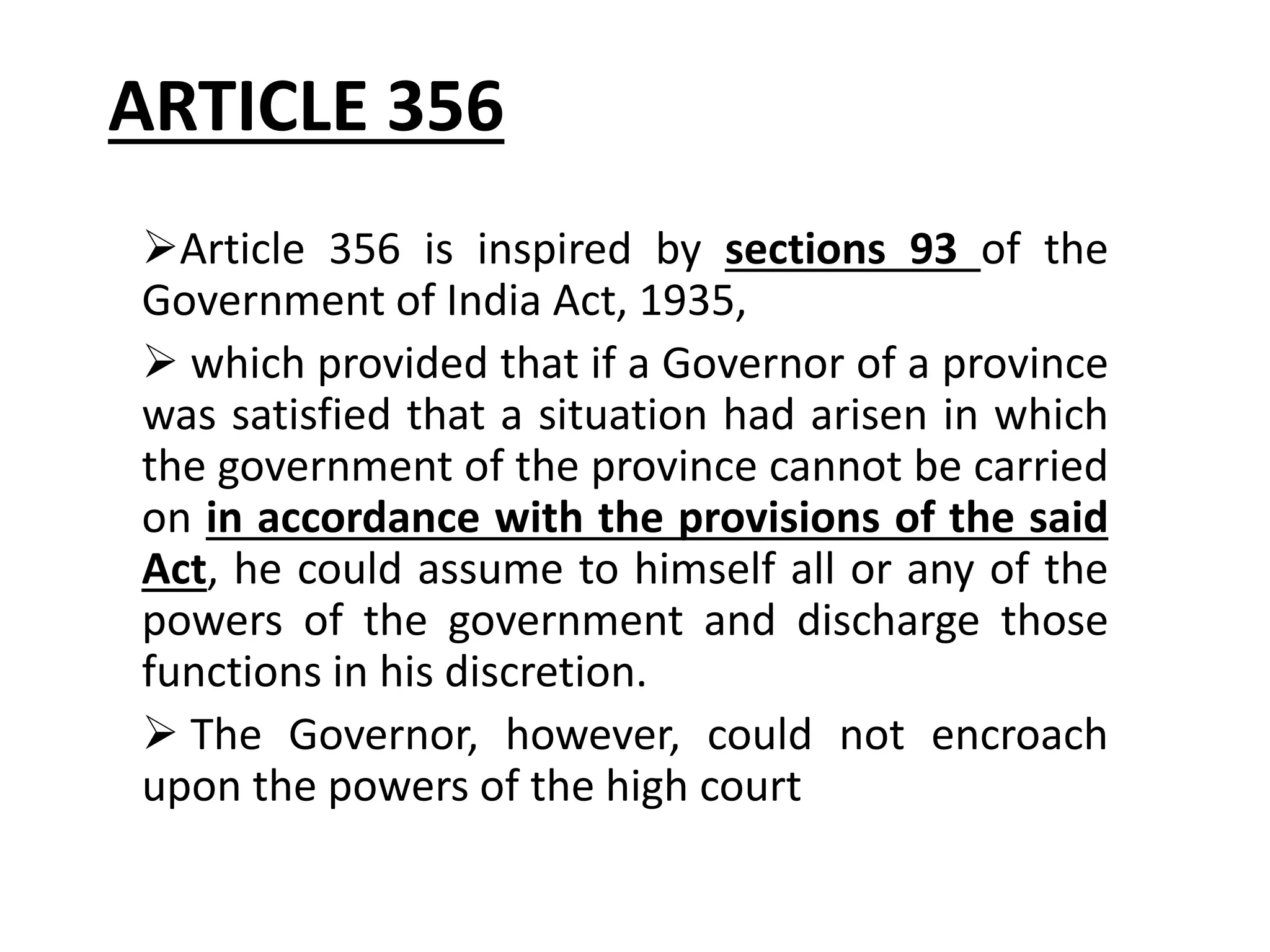 Article 356 | PPTX