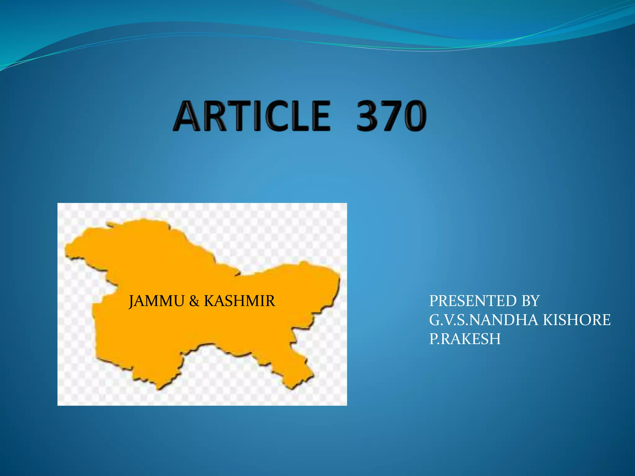 Article370 | PPTX