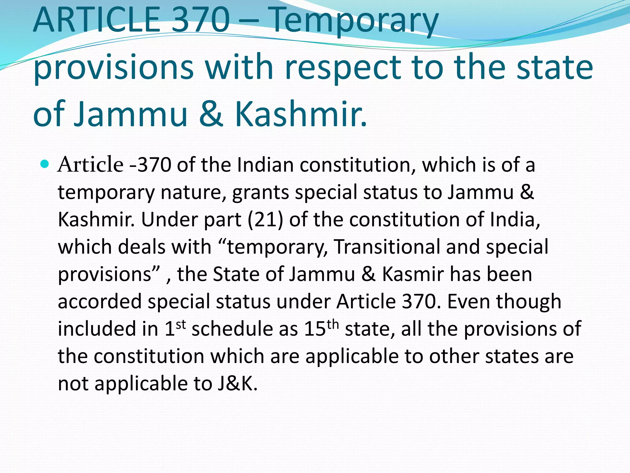 Article370 | PPTX