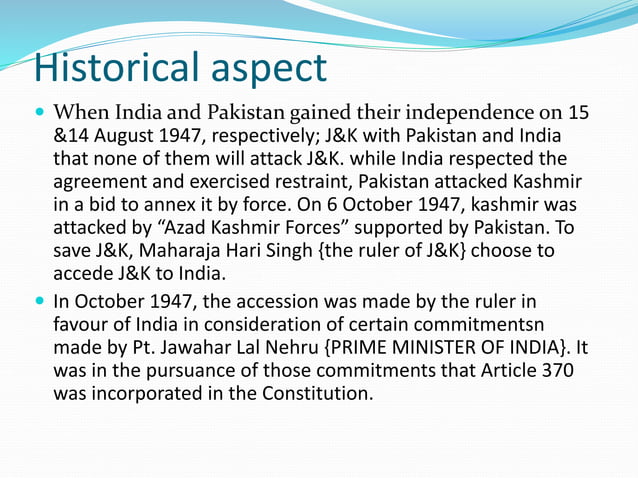 Article370 | PPTX | Law