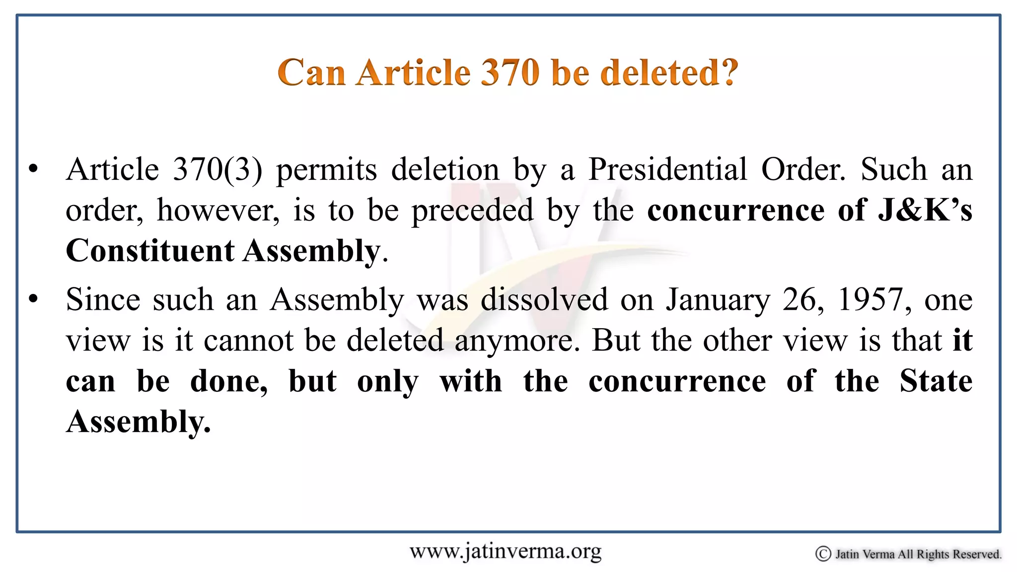 Article 370 Explained | PDF