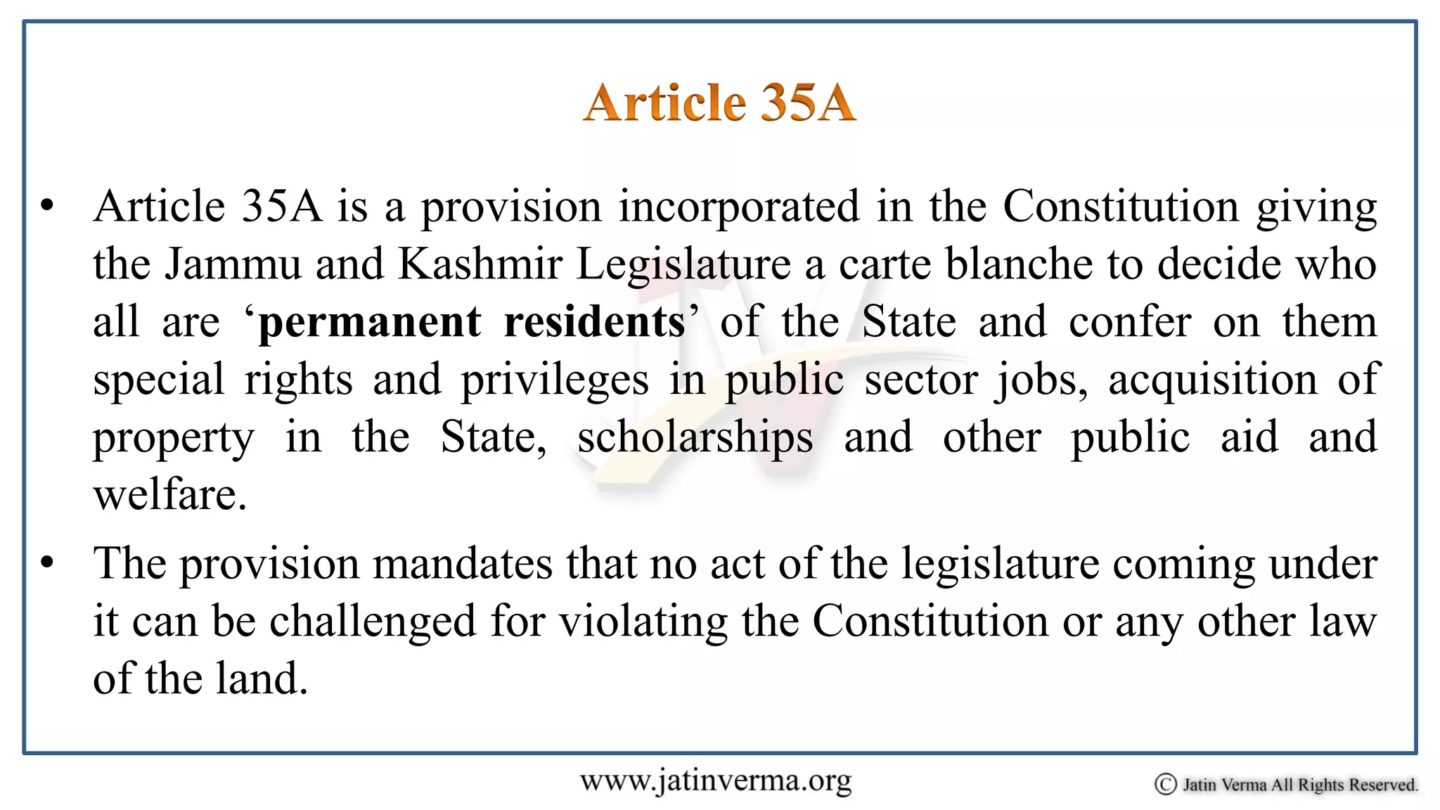 Article 370 Explained | PDF