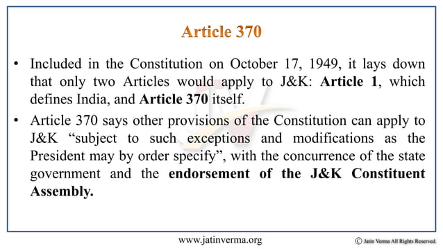 Article 370 Explained | PDF | Sikhism | Religion & Spirituality