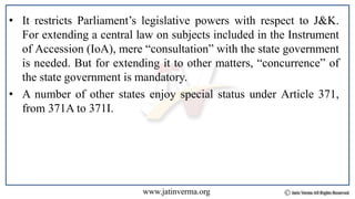 Article 370 Explained | PDF