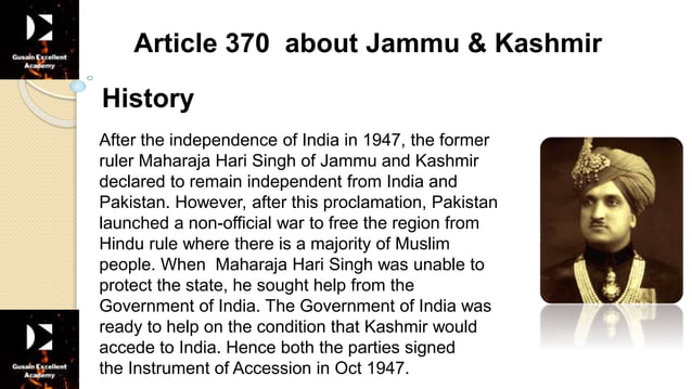 What is Article 370 ? | PPT