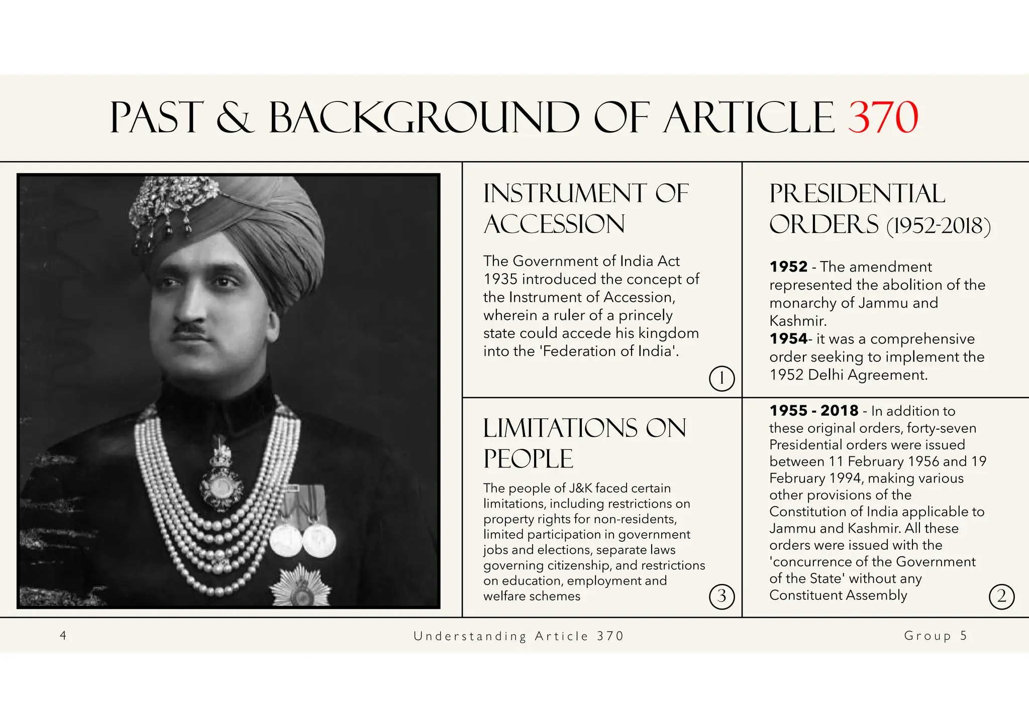 ARTICLE 370 PDF about the indian constitution. | PDF