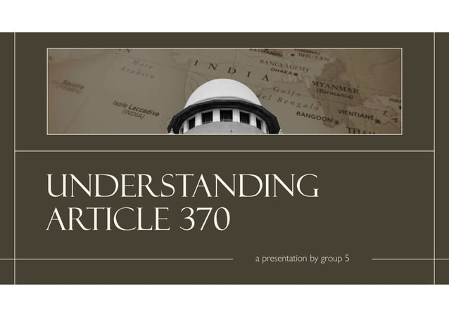 ARTICLE 370 PDF about the indian constitution. | PDF | Sikhism | Religion & Spirituality