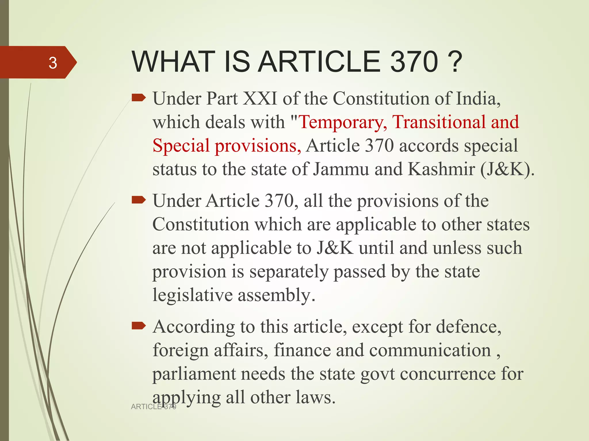 Article 370 | PPTX
