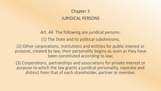 Article 37 to 47 - Persons - Civil Code of the Philippines | PPTX