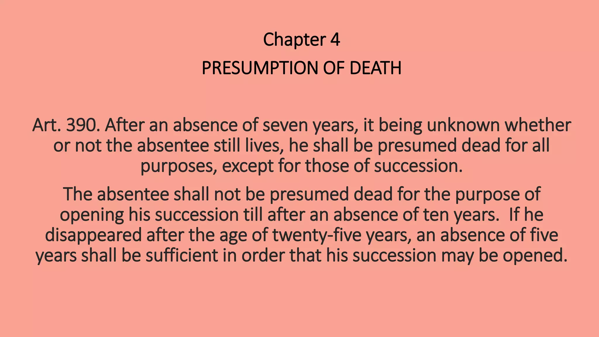 Title XIV - Absence | PPTX