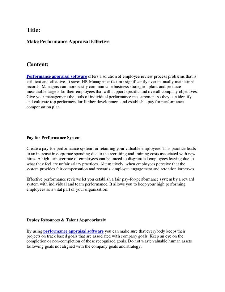 make-performance-appraisal-effective