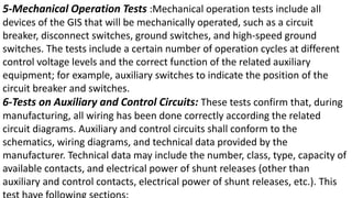 High Voltage Gas Insulated Substation (GIS) Routine Tests According to ...