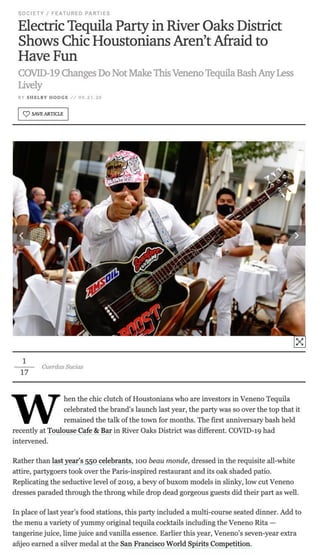 [Javier Loya] Electric Tequila Party in River Oaks District Shows Chic ...