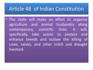 Article 48.pptx presentation of indian constitution | PPT