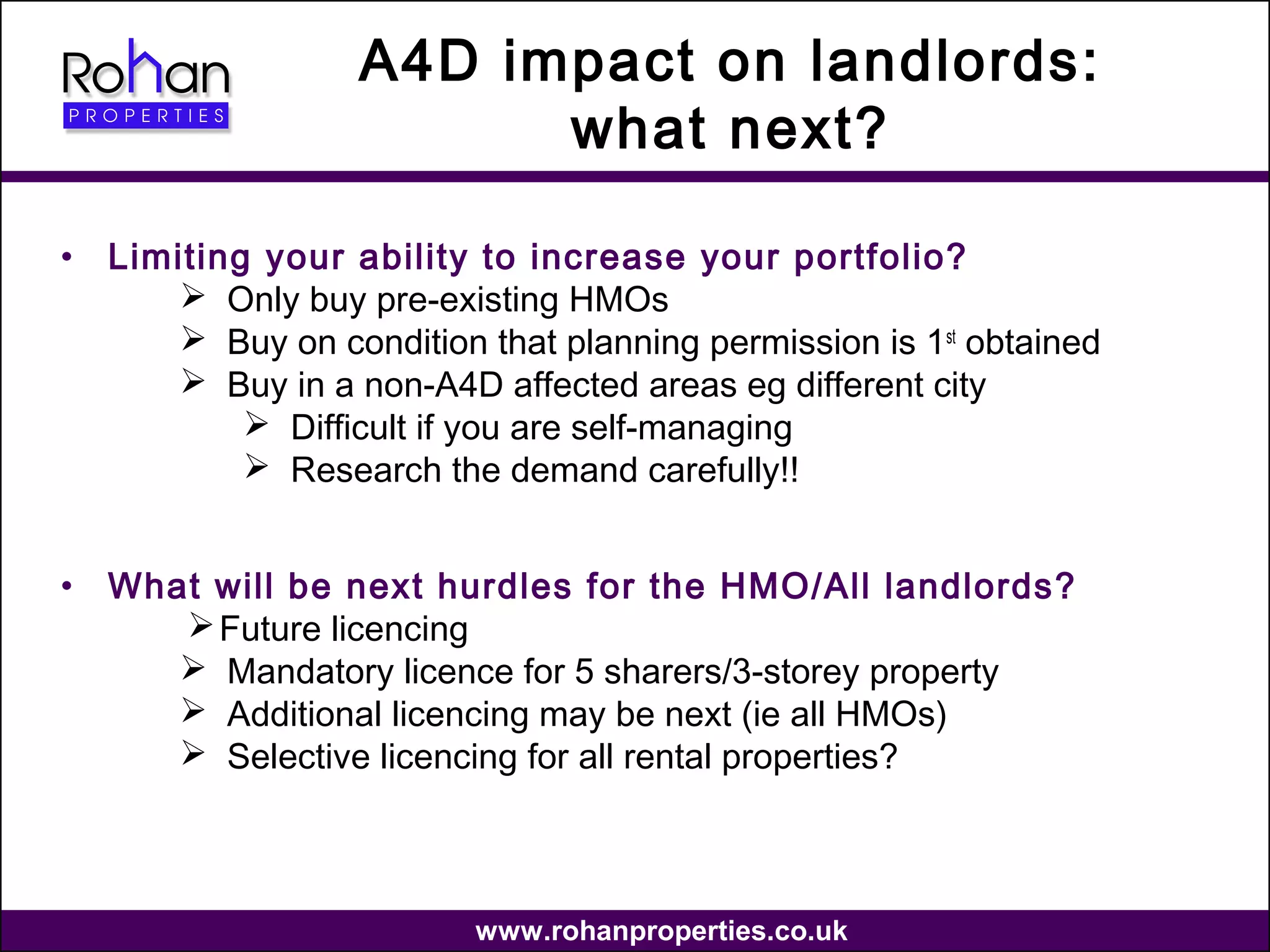 HMOs & Article 4 Direction | PPT