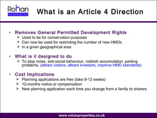 HMOs & Article 4 Direction | PPT