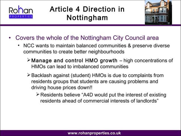 HMOs & Article 4 Direction | PPT
