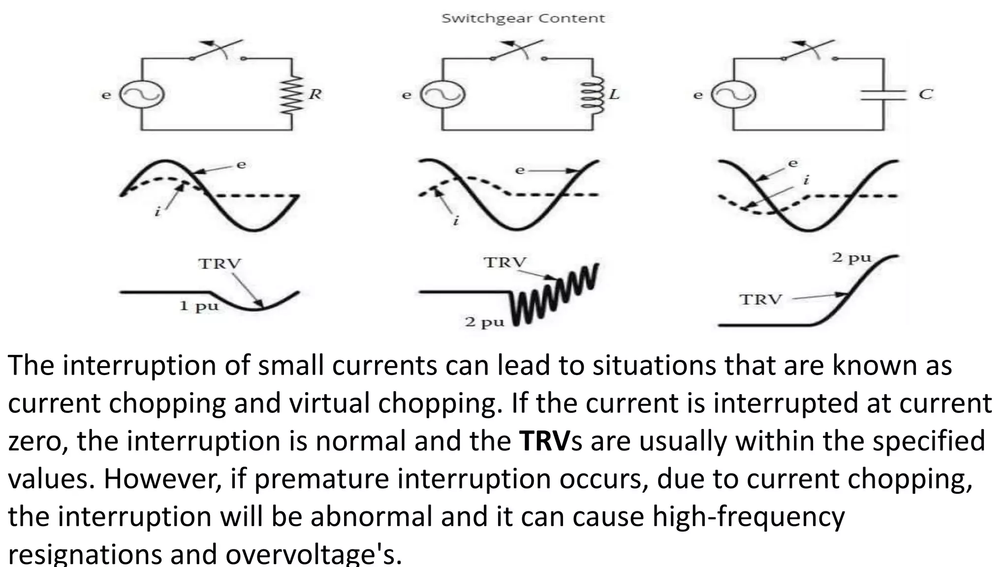 Transient Recovery Voltage(TRV) in Interruption of Small Inductive ...