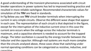 Transient Recovery Voltage(TRV) in Interruption of Small Inductive ...
