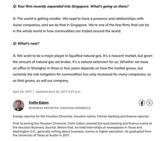 [Javier Loya] Q&A: Market volatility a way of life for commodities ...