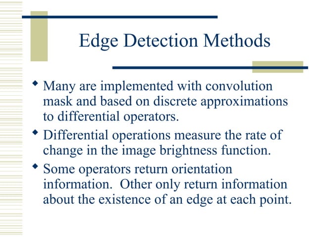 Edge detections in image processing .ppt