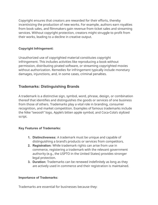 Understanding Intellectual Property: Copyrights, Trademarks, and ...