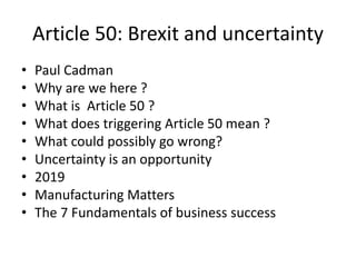 Article 50 | PPTX