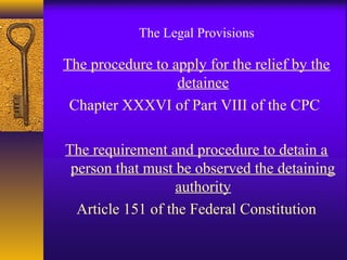Article 5 (2) right to habeas corpus | PPT
