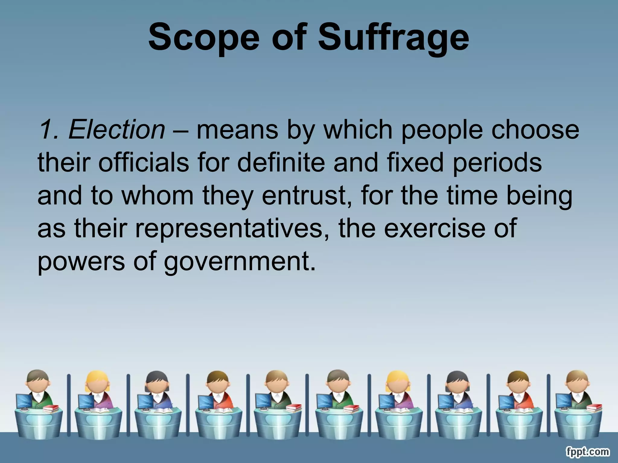 ARTICLE 5: SUFFRAGE | PPT