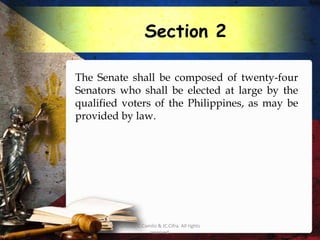 Philippine Constitution 1987 (Article 6) | PPTX