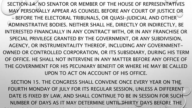 Article 6 legislative Department | PPTX